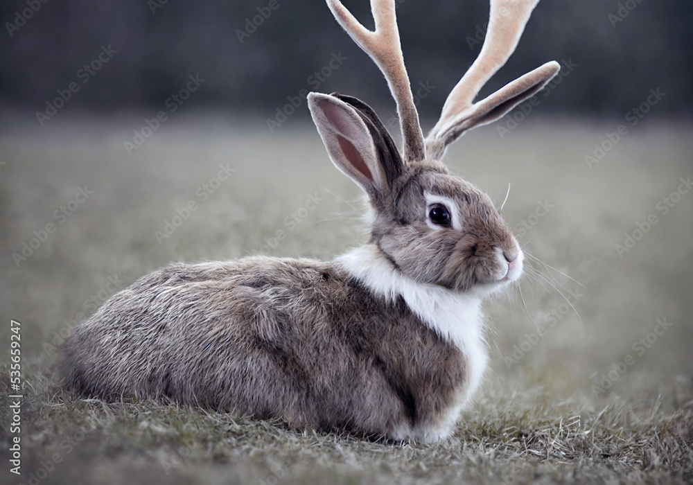 Rabbit With Antlers