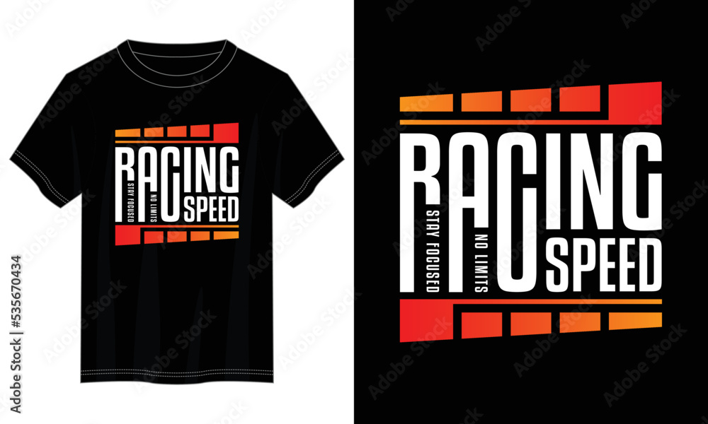 speed racing typography t shirt design, motivational typography t shirt ...