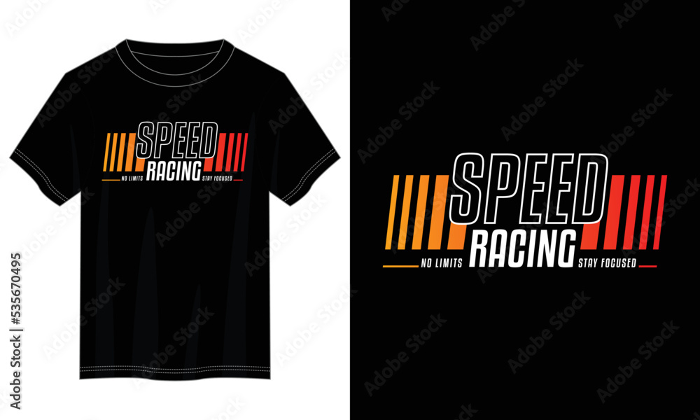 speed racing typography t shirt design, motivational typography t shirt ...