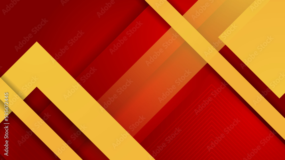 Abstract red and yellow background. Design for poster, template on web ...