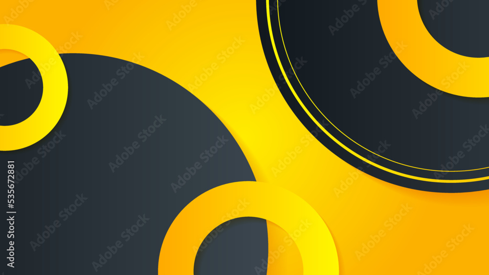 Elegant black and yellow background with geometric shapes texture and ...