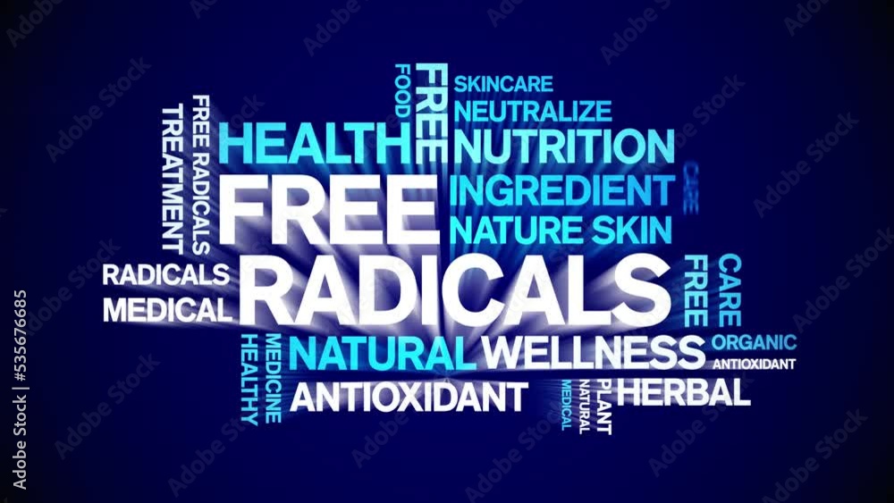 Free Radicals animated tag word cloud;text design animation kinetic ...