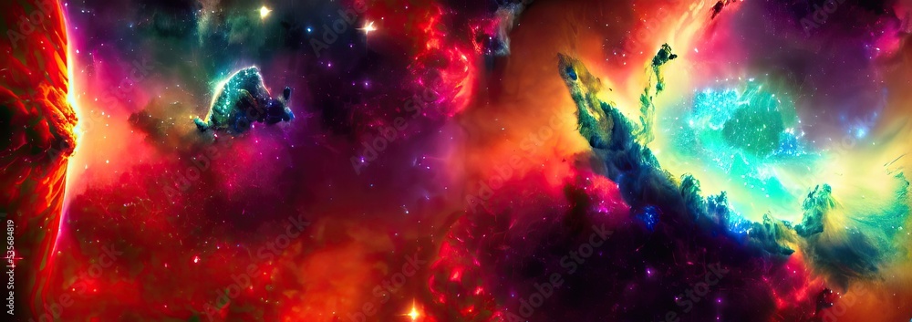 Photo & Art Print Space nebulae supernova exploding stars and far off ...