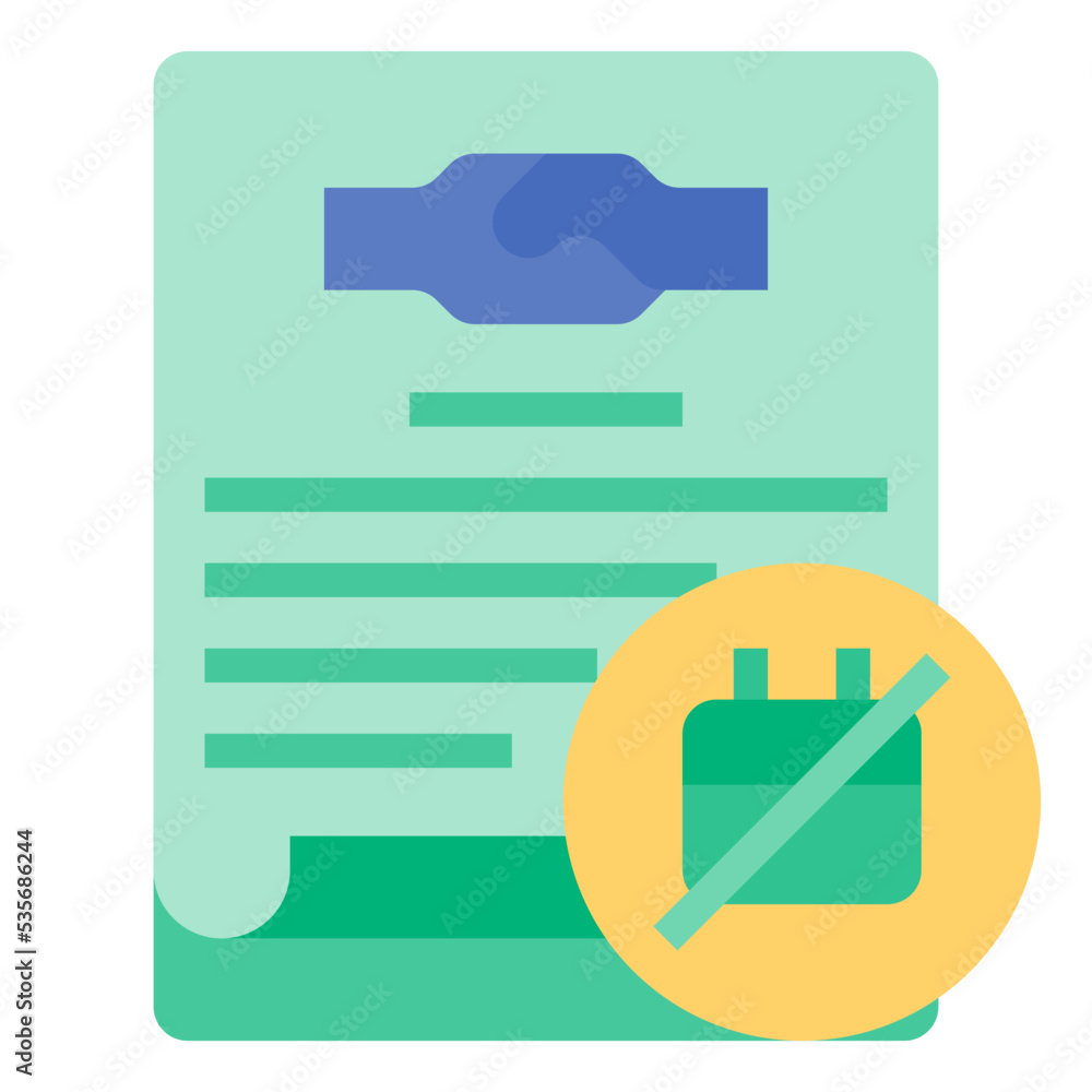 employment contract icon Stock Vector | Adobe Stock