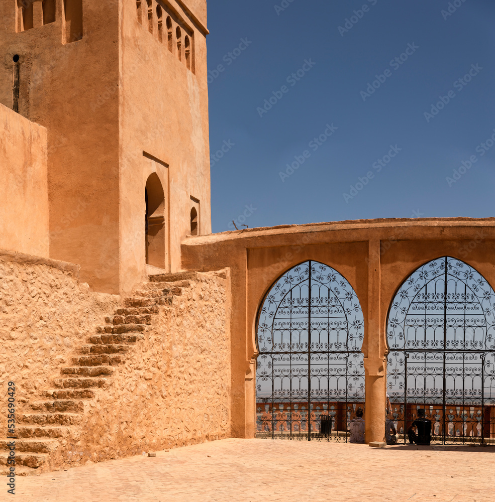 Interior of the historic Arabic Kasbah also known as Kasbah or Borj Ras ...