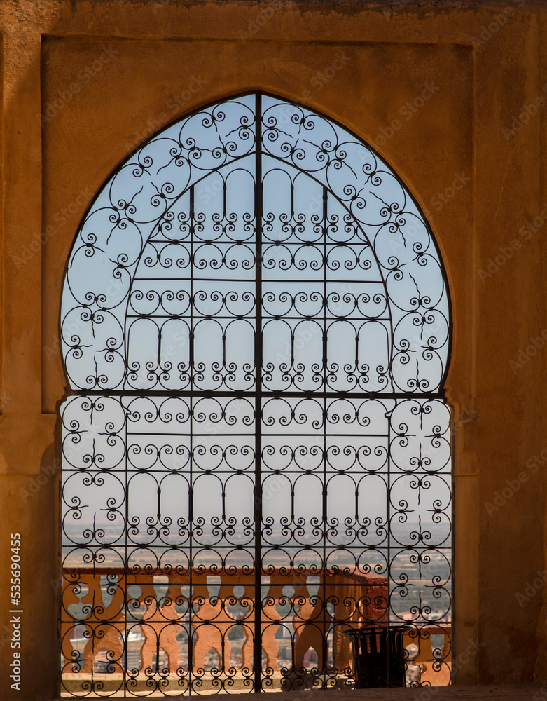 Naklejka Gate of the historic Arab Kasbah also known as Kasbah or Borj ...