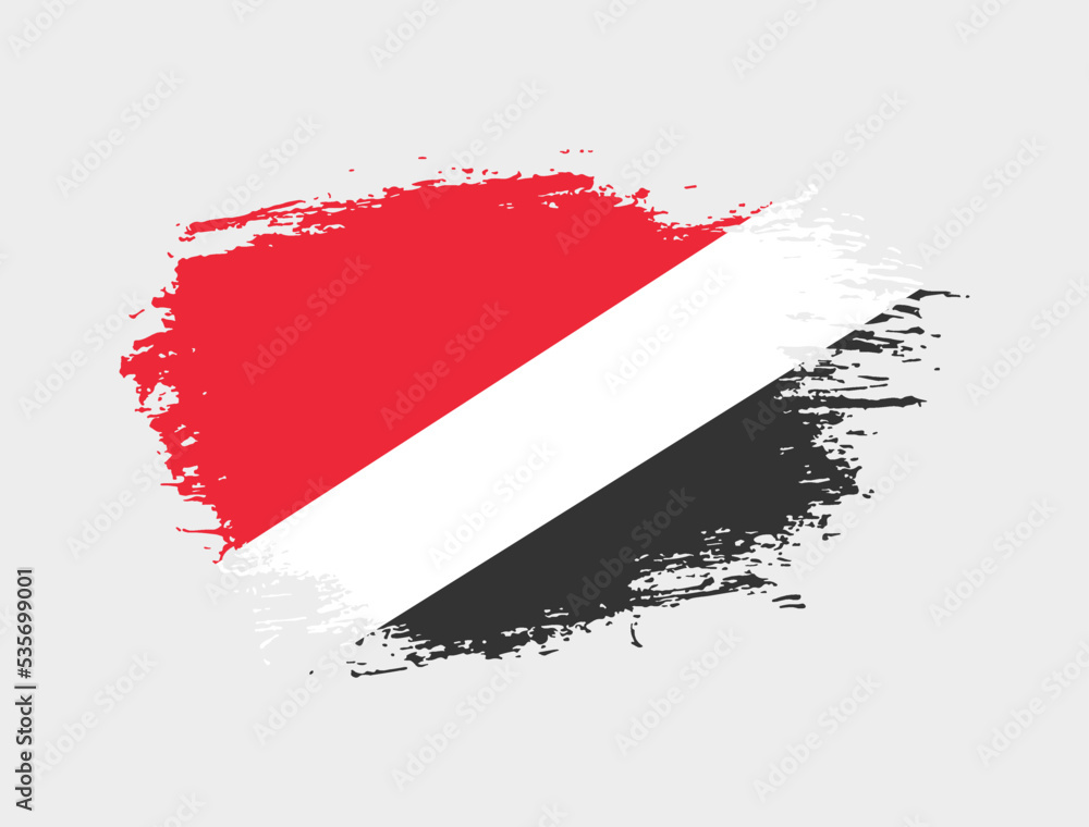 Classic brush stroke painted national Principality of Sealand country ...