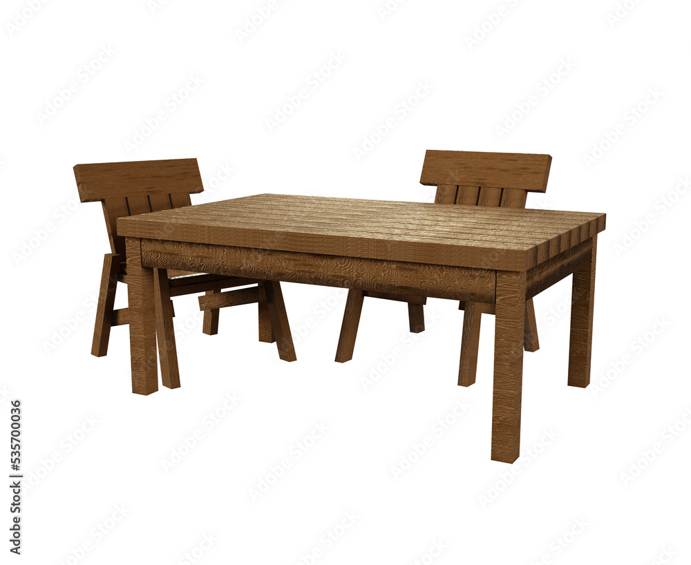 Wooden table on transparent background. Element for your design.3D ...