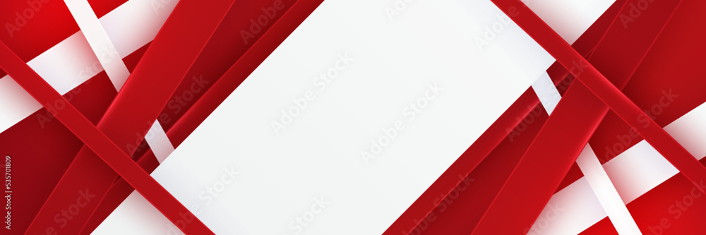 Modern red white abstract banner background. Vector illustration design ...