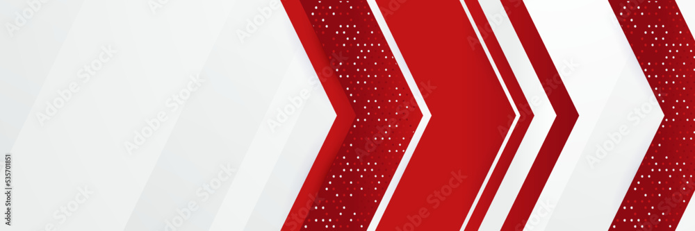 Red abstract wide banner background vector, modern corporate concept ...
