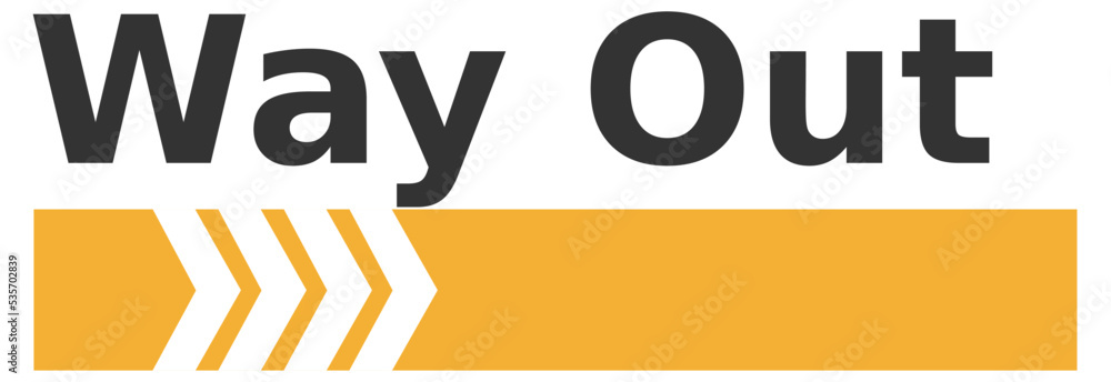 Way out sign, car park building vector illustration Stock Vector ...