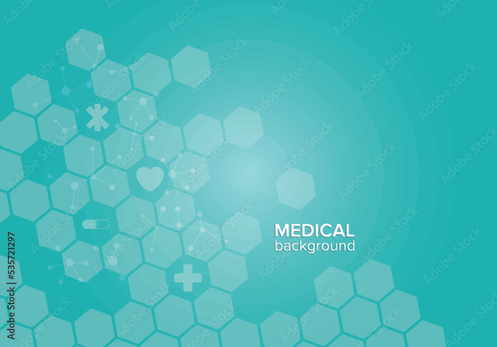 medical background with medical elements and vector illustrator Stock ...