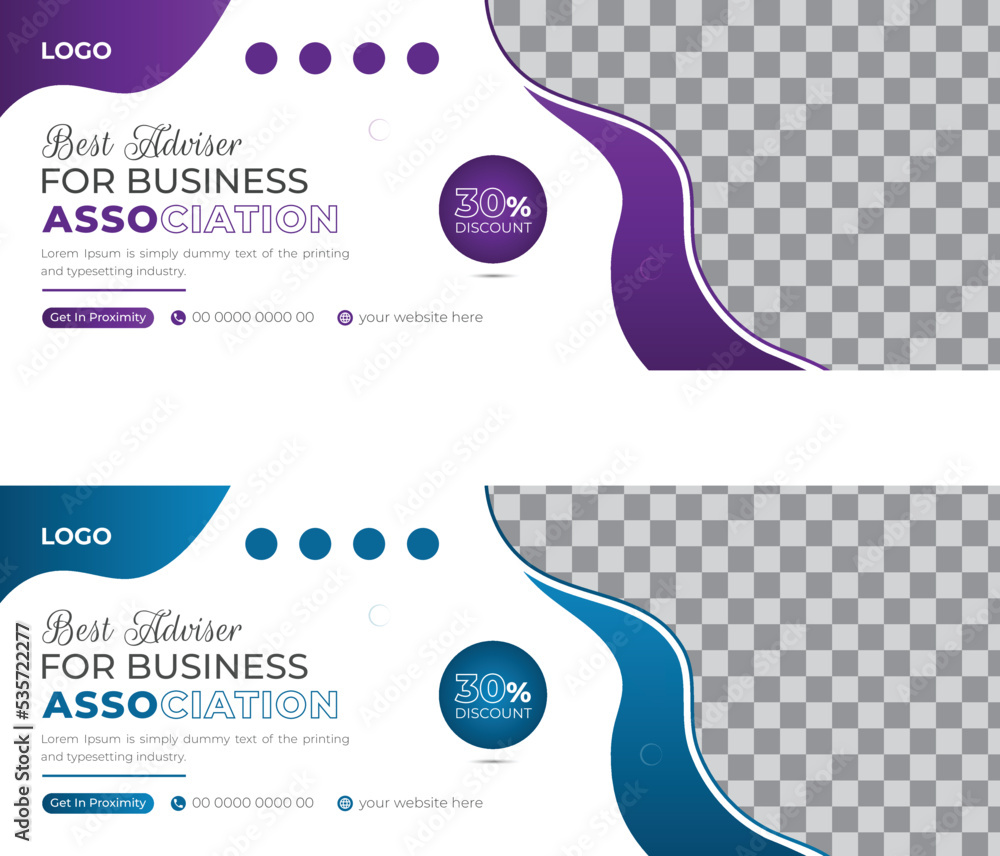 Modern Corporate business Facebook cover Layout Design template ...