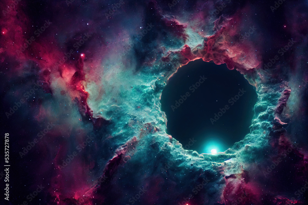Astonishing Landscape of Universe Space Background. Deep Realistic ...