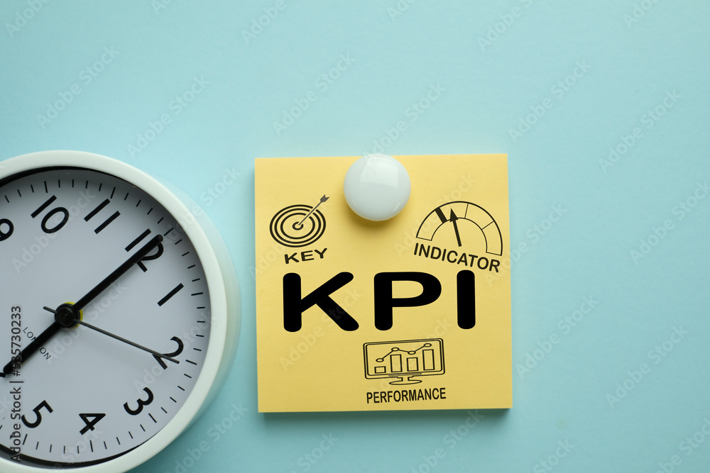 KPI, Key Performance Indicator,business target concept.,word and icon ...