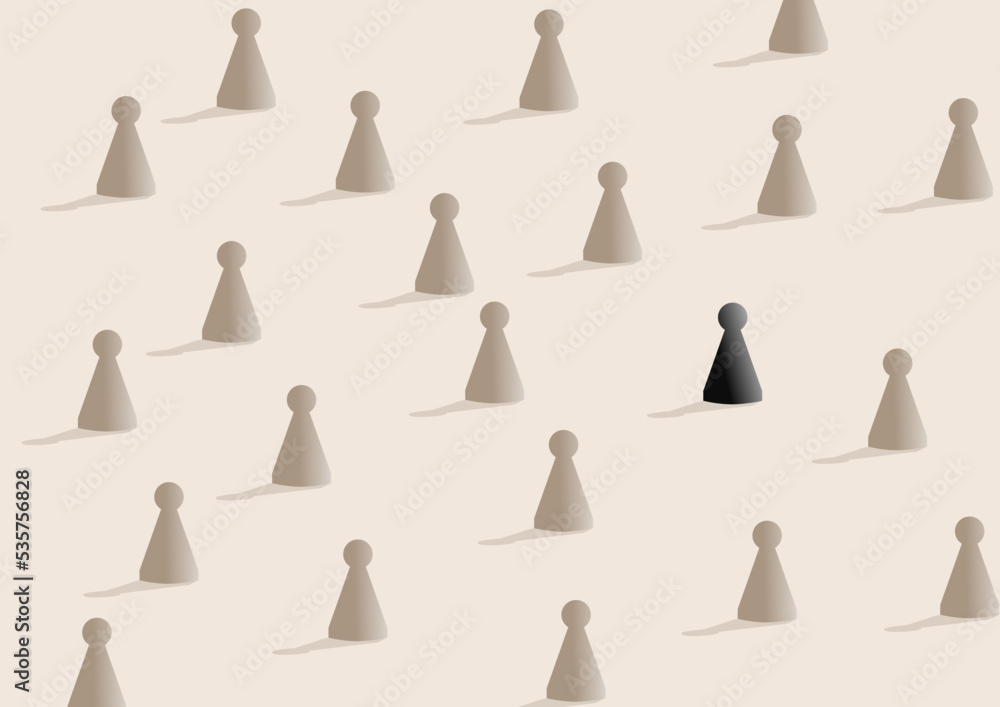 Racism, bullying, social exclusion, depression, and loneliness vector ...