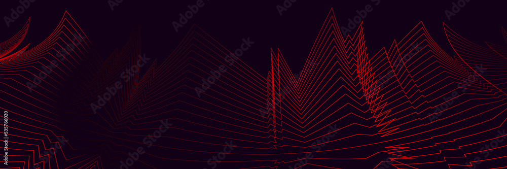 Abstract black background with red lines Stock Vector | Adobe Stock