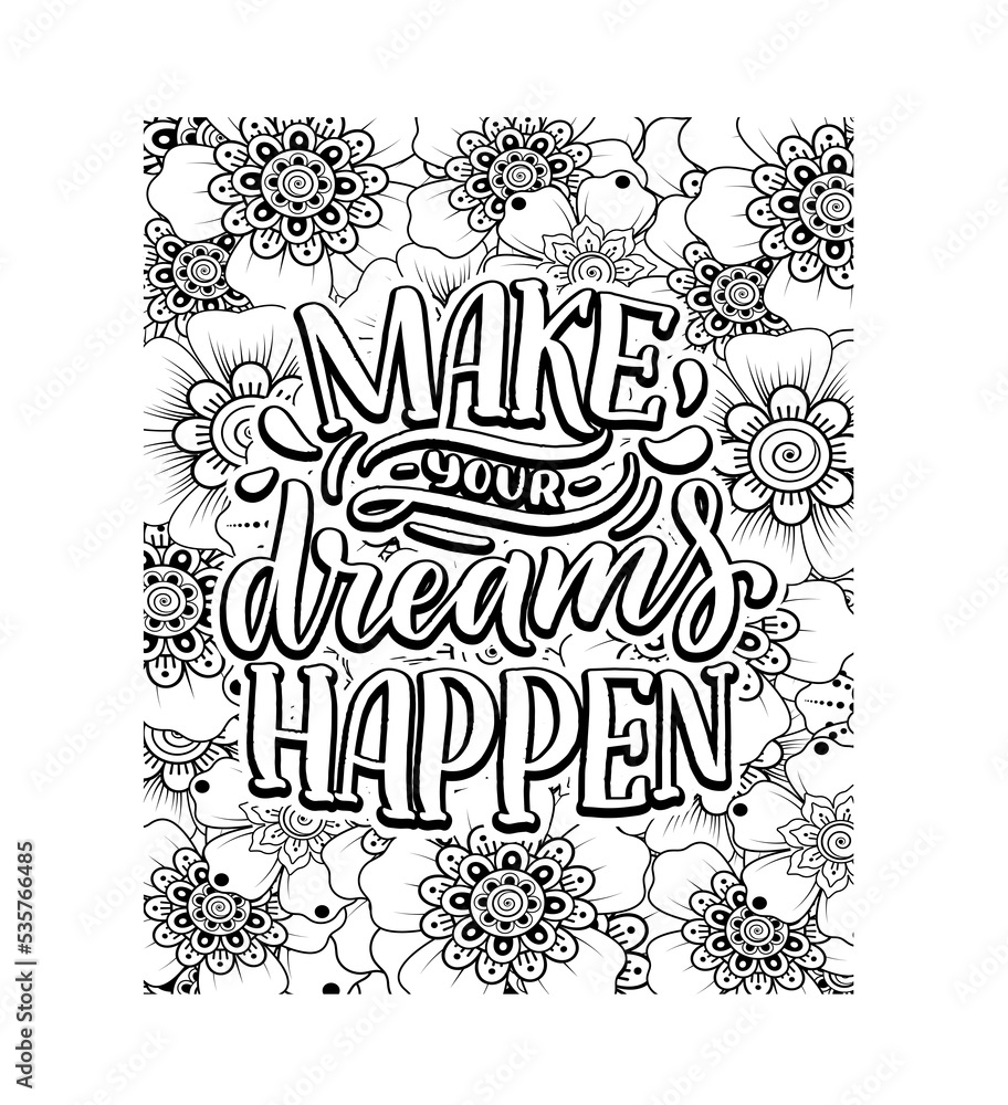 motivational quotes coloring pages design .inspirational words coloring ...