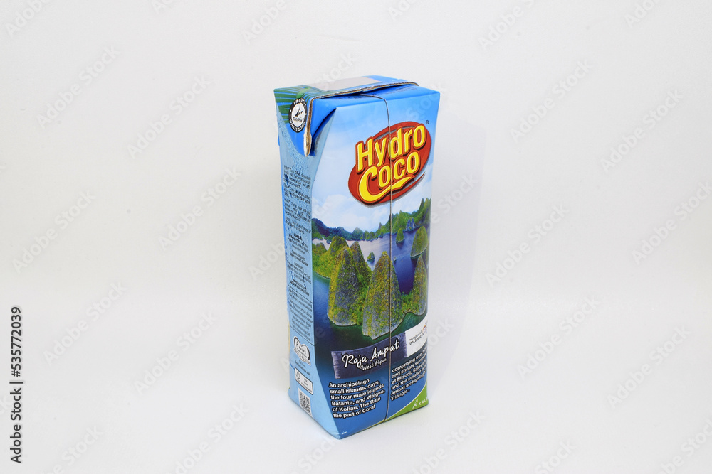 Hydro coco drink photo on a white background on October 5, 2022, in ...