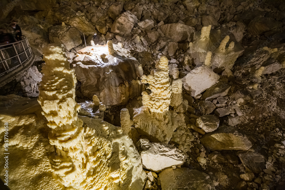 Fairy views from The Frasassi Caves (Italian: Grotte di Frasassi) - the ...