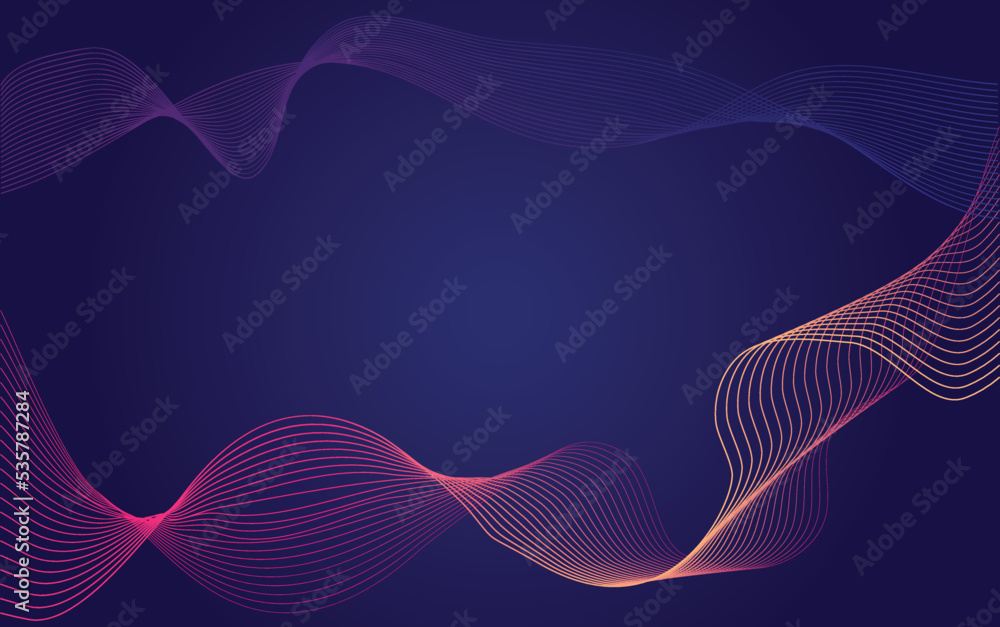 Abstract wave element for design. Digital frequency track equalizer ...