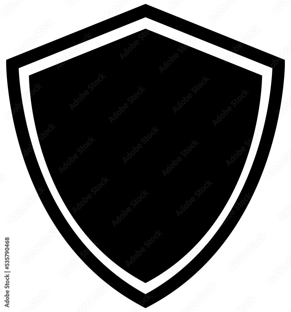 Shield badge PNG image. Stock Illustration | Adobe Stock