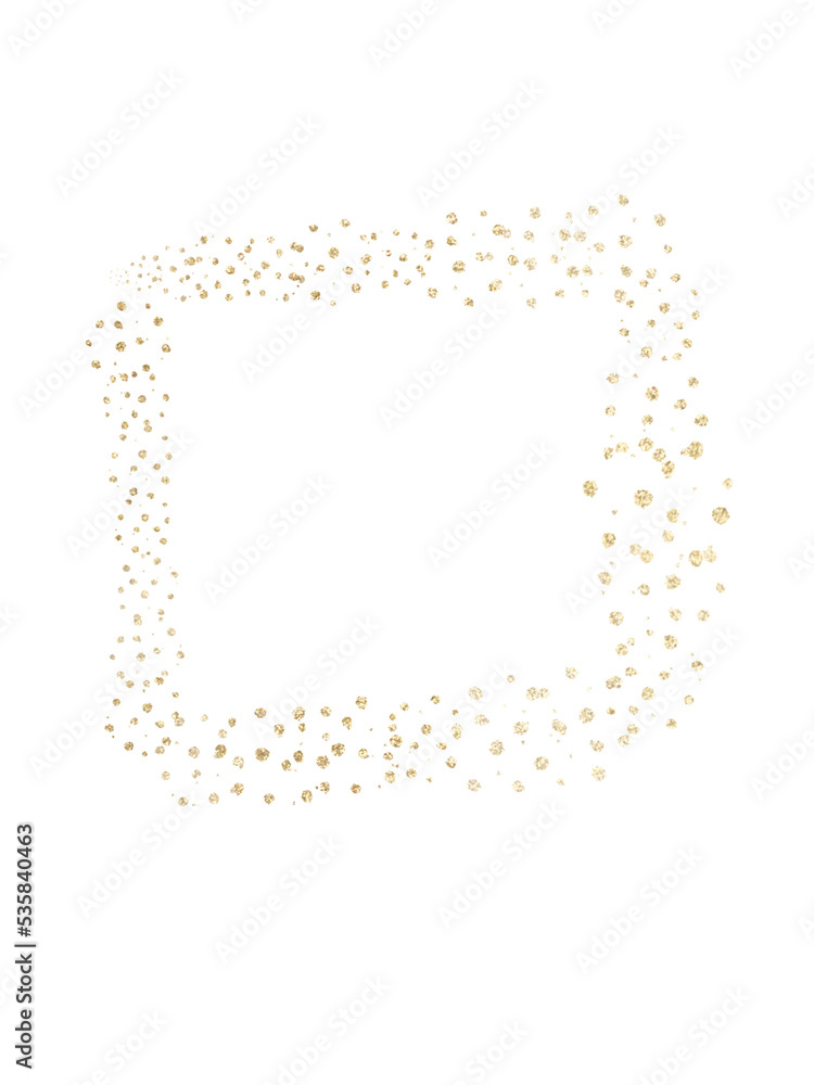 Rectangle gold paint splatter frame. Gold texture. Isolated png ...
