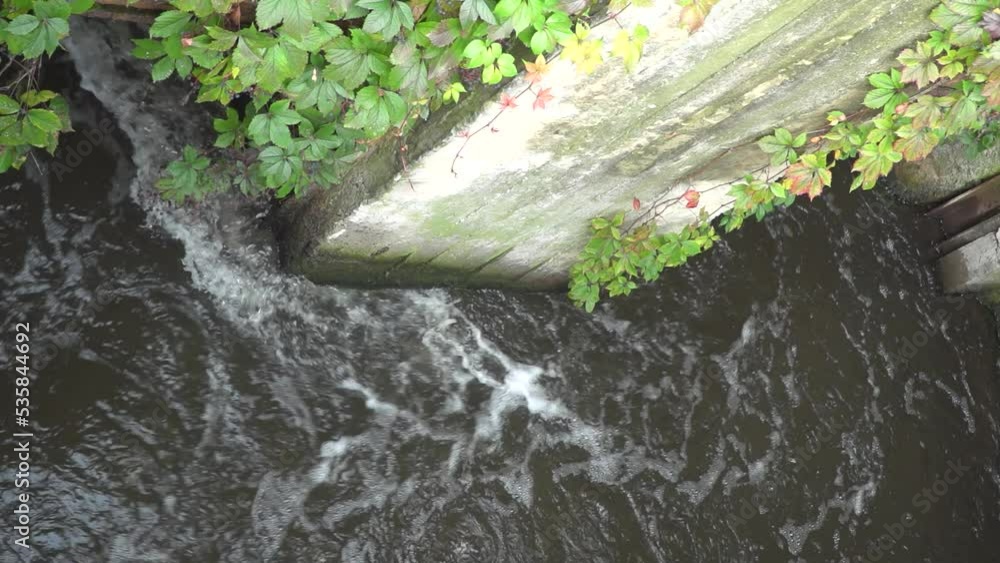 Sewage. Draining faeces. Cleaning of sewer drains. Purification of ...