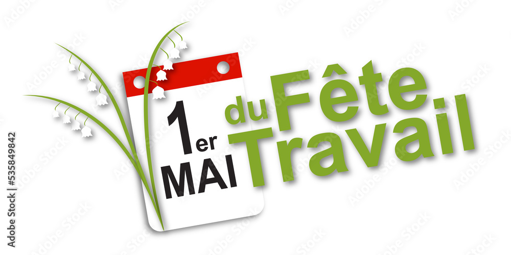1er mai - muguet et fête du travail illustration Stock Illustration ...