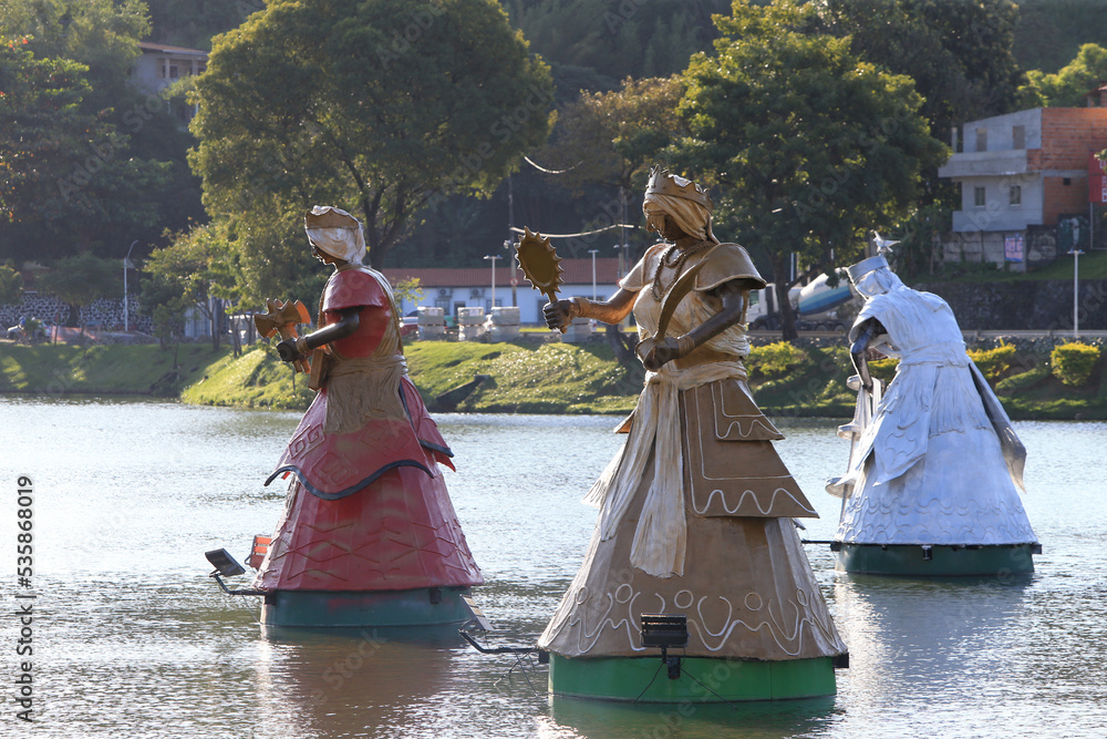 salvador, bahia, brazil - september 29, 2022: sculptures of Orixa ...