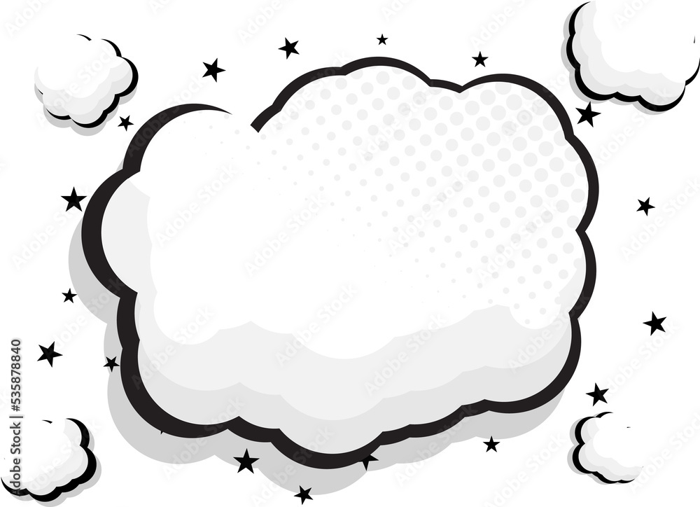 blank boom speech bubble cartoon comic book pop art background vector ...