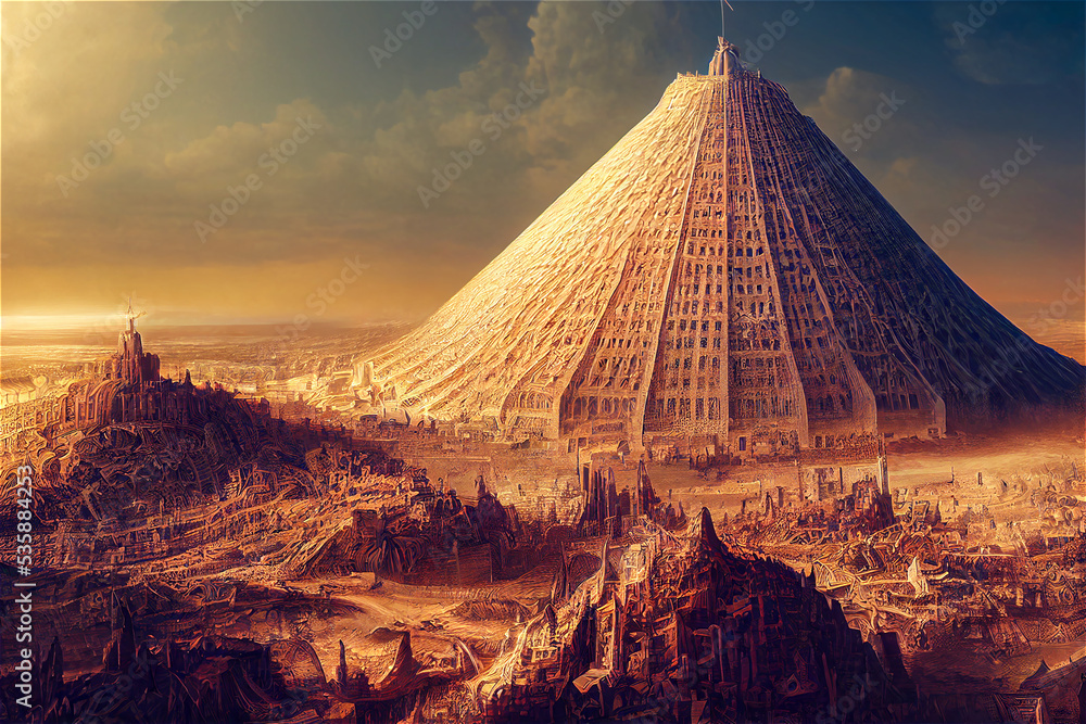 Babel tower Stock Illustration | Adobe Stock