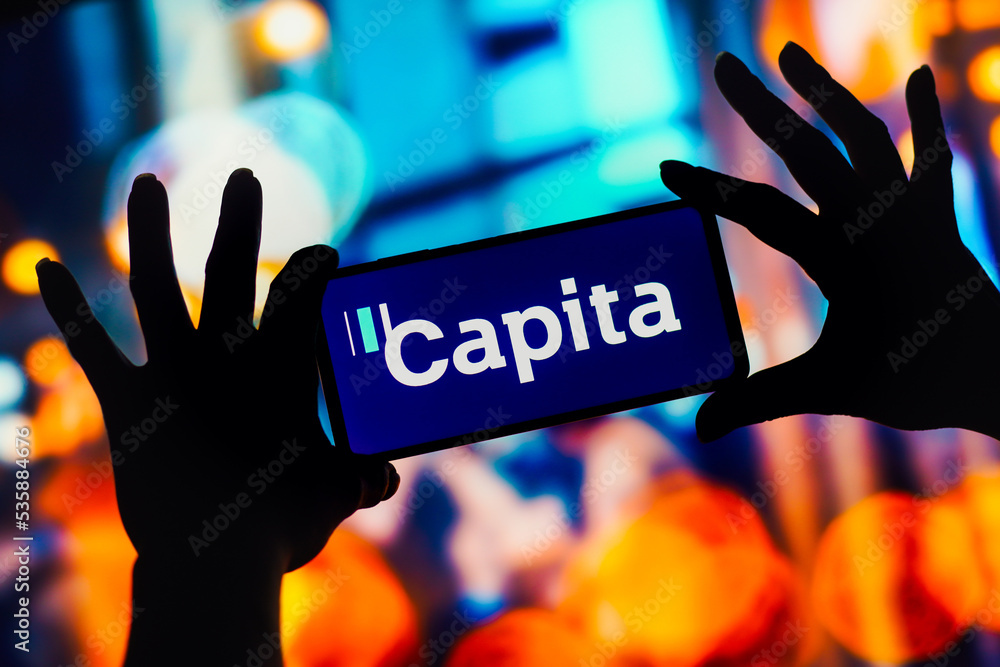 October 5, 2022, Brazil. In this photo illustration, the Capita plc ...