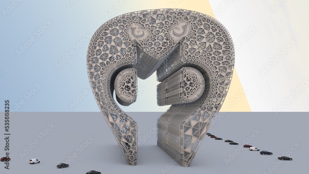 Illustration for modelers, architects, and civil engineers to build ...