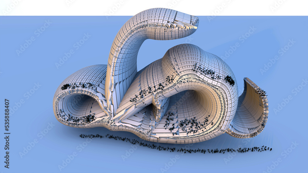 Illustration for modelers, architects, and civil engineers to build ...