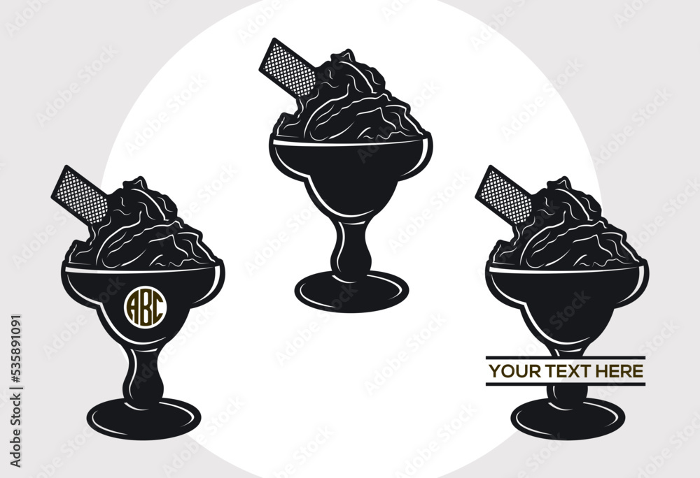 Ice Cream SVG bundle, Ice Cream Cone Svg, Frozen yogurt Svg, Summer Svg ...
