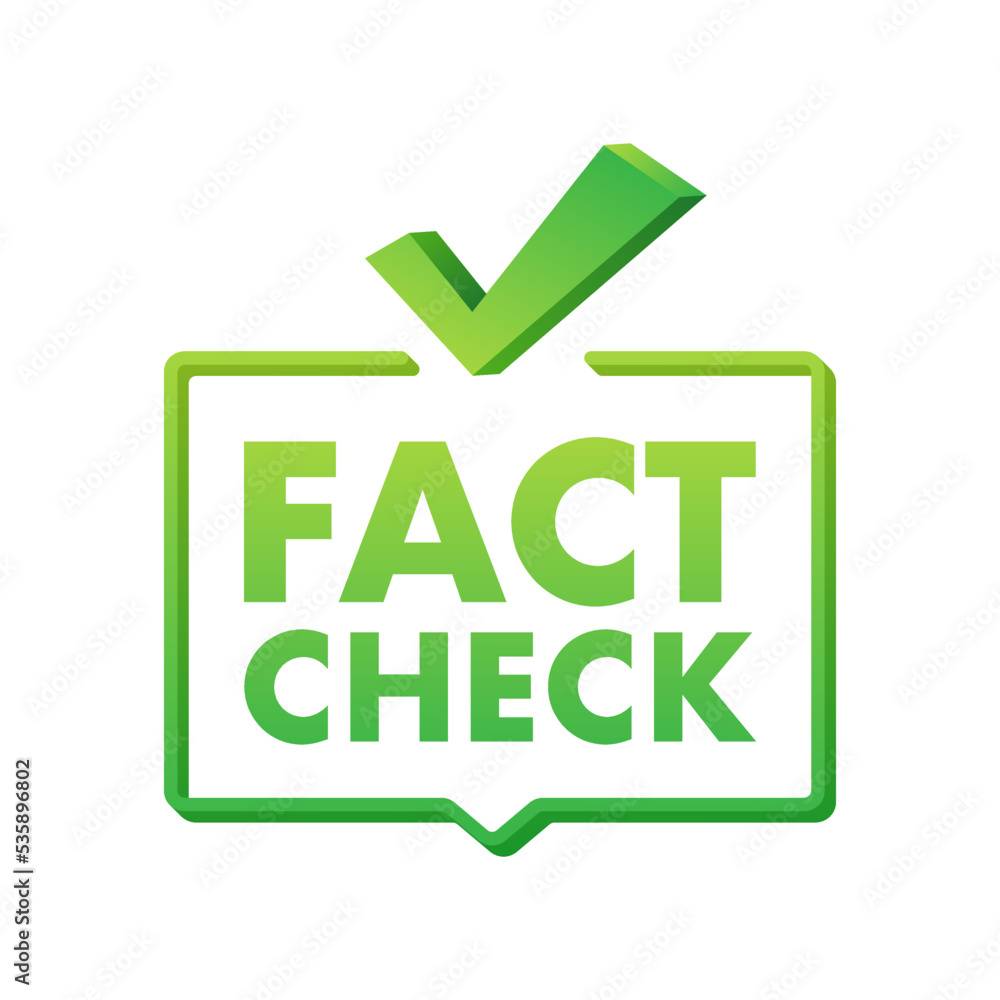Fact check. Concept of thorough fact-checking or easy compare evidence ...