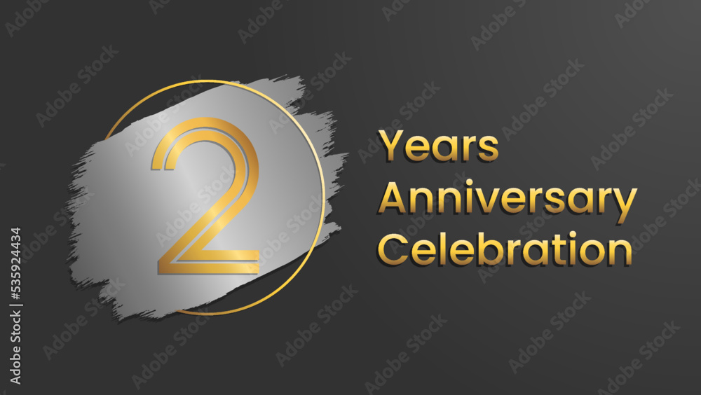 2 Years Anniversary Celebration, Perfect template design for ...