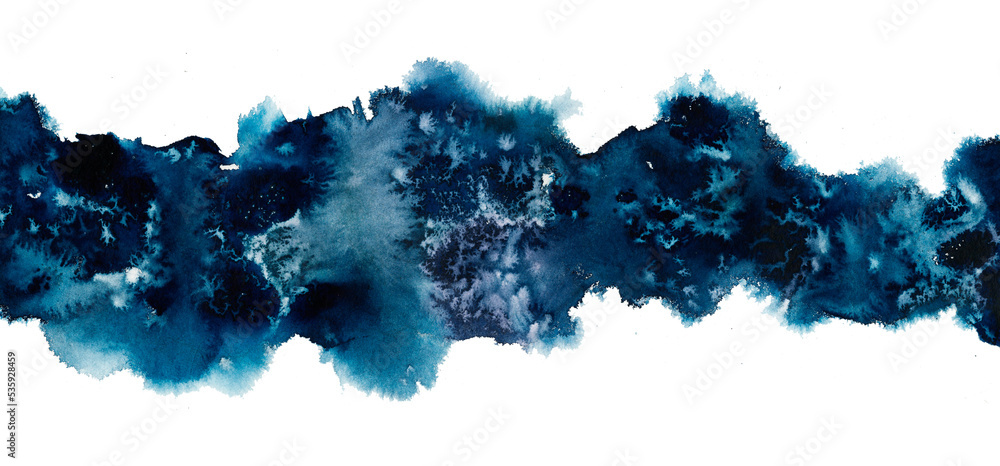 Watercolor Abstract Blue Background Stock Illustration | Adobe Stock
