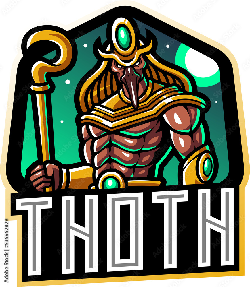 Thoth esport mascot Stock Illustration | Adobe Stock