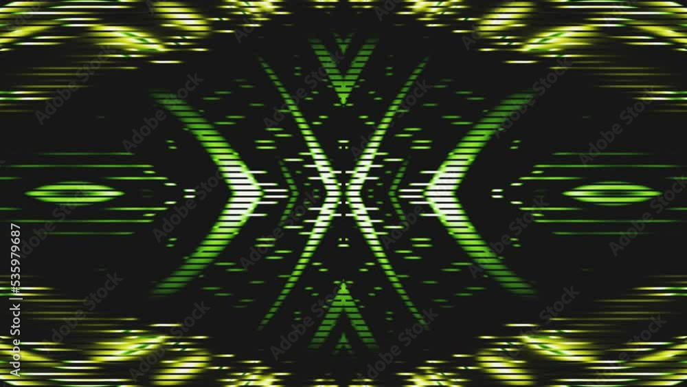 Green curve abstract neon vj loop animation Stock Video | Adobe Stock