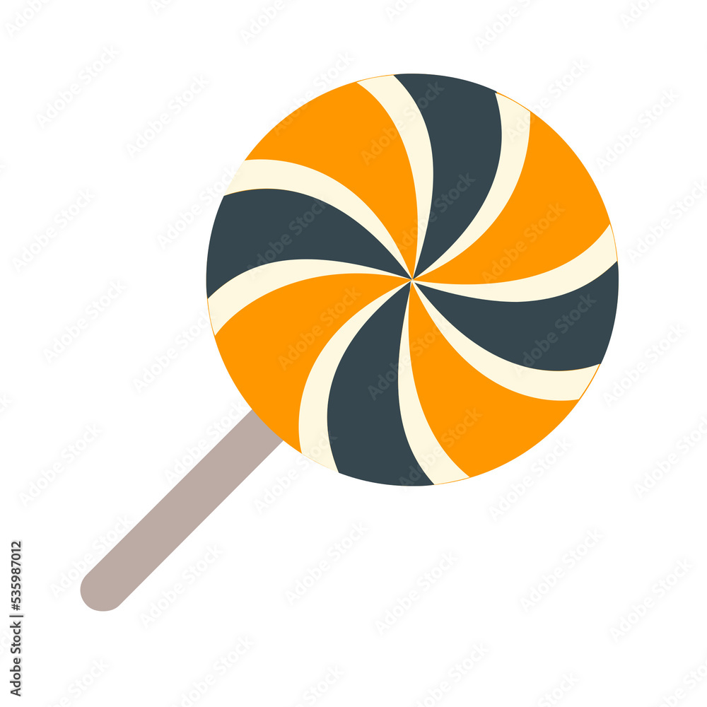 Candy icon. Vector clip art illustration of candy for Halloween Stock ...