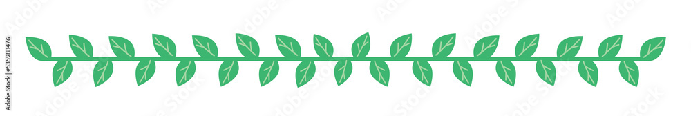 simple leaf banner vector illustration Stock Illustration | Adobe Stock