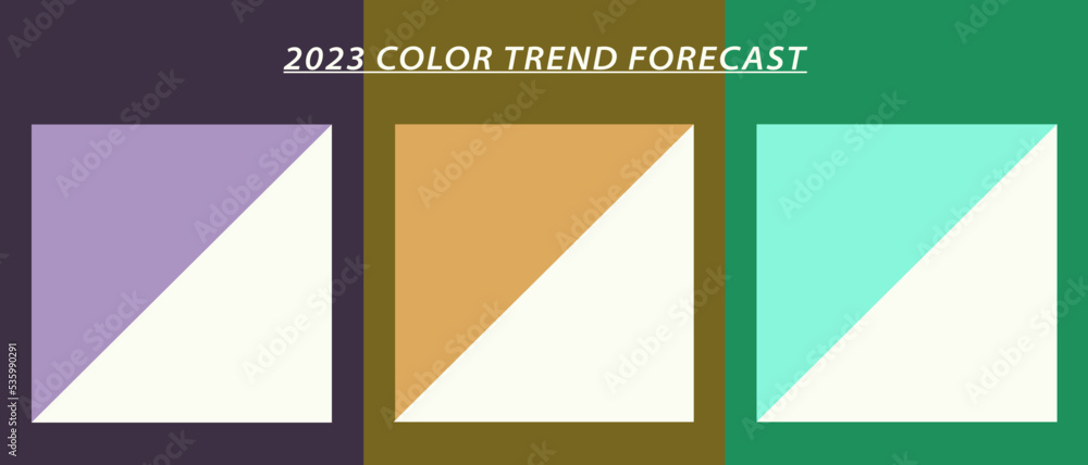 2023 color palette trend forecast Stock Vector | Adobe Stock