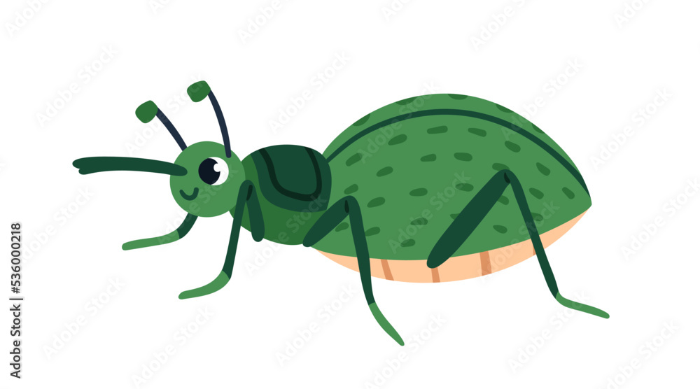 Cute snout beetle. Funny bug character, true weevils. Happy smiling ...