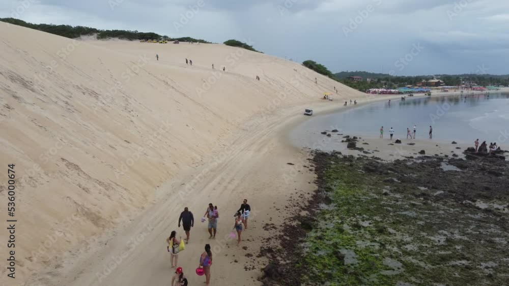 Natal Brazil by Drone 4k. Following a Beach Car. Legendary Brazilian ...