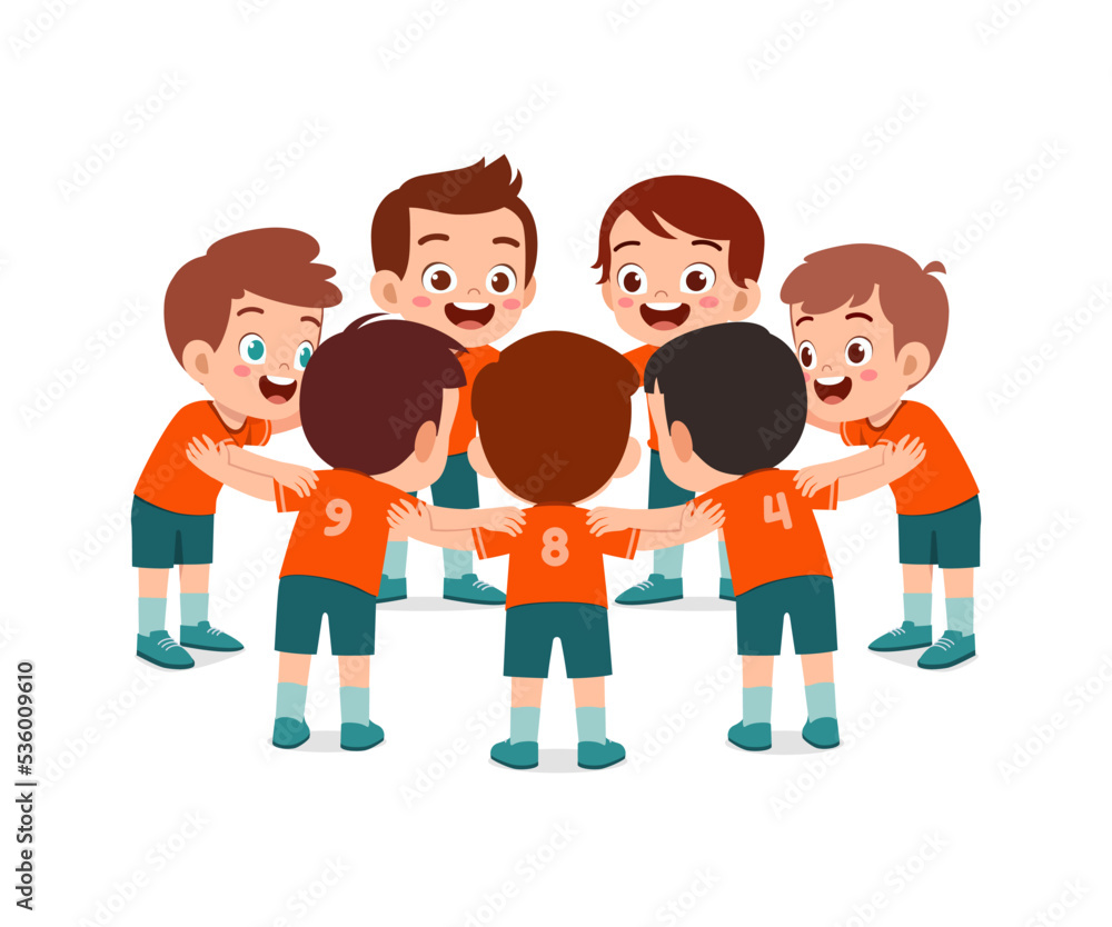 Football Huddle Cartoon