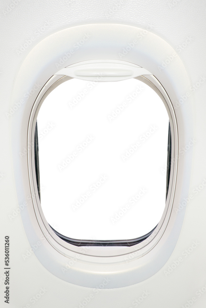 Photo of the window of an airplane from inside (flight concept),frame ...