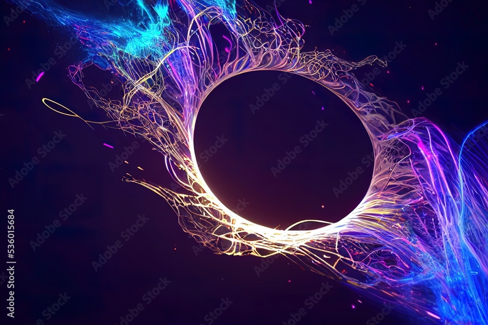 Abstract Pulsing Ring motion graphic element. perfect for background or ...