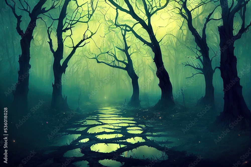 Haunted Forest Art